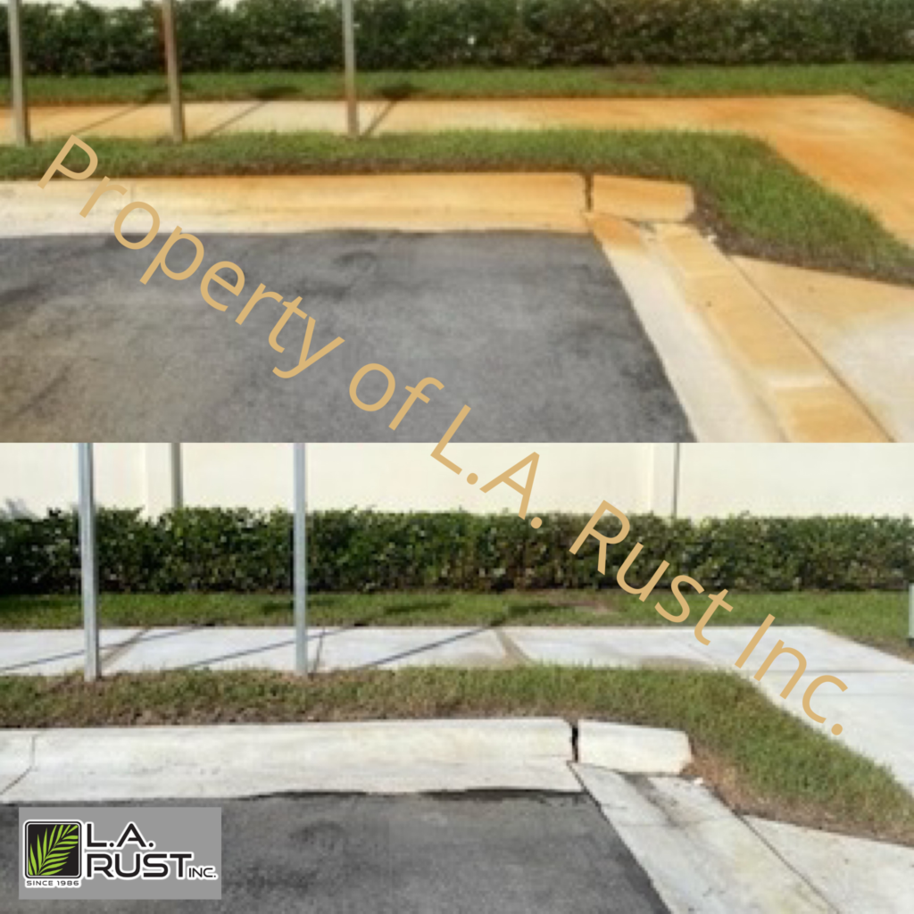 Florida Rust Removal Services - Irrigation stains Home - La Rust